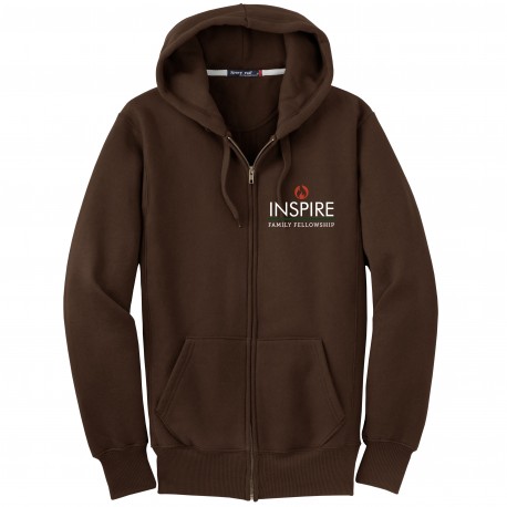 F282 Embroidered Inspire Family Fellowship Zip-Up Sweatshirt - Superior ...